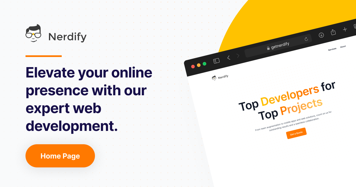 Nerdify Elevate Your Online Presence With Our Expert Web Development 